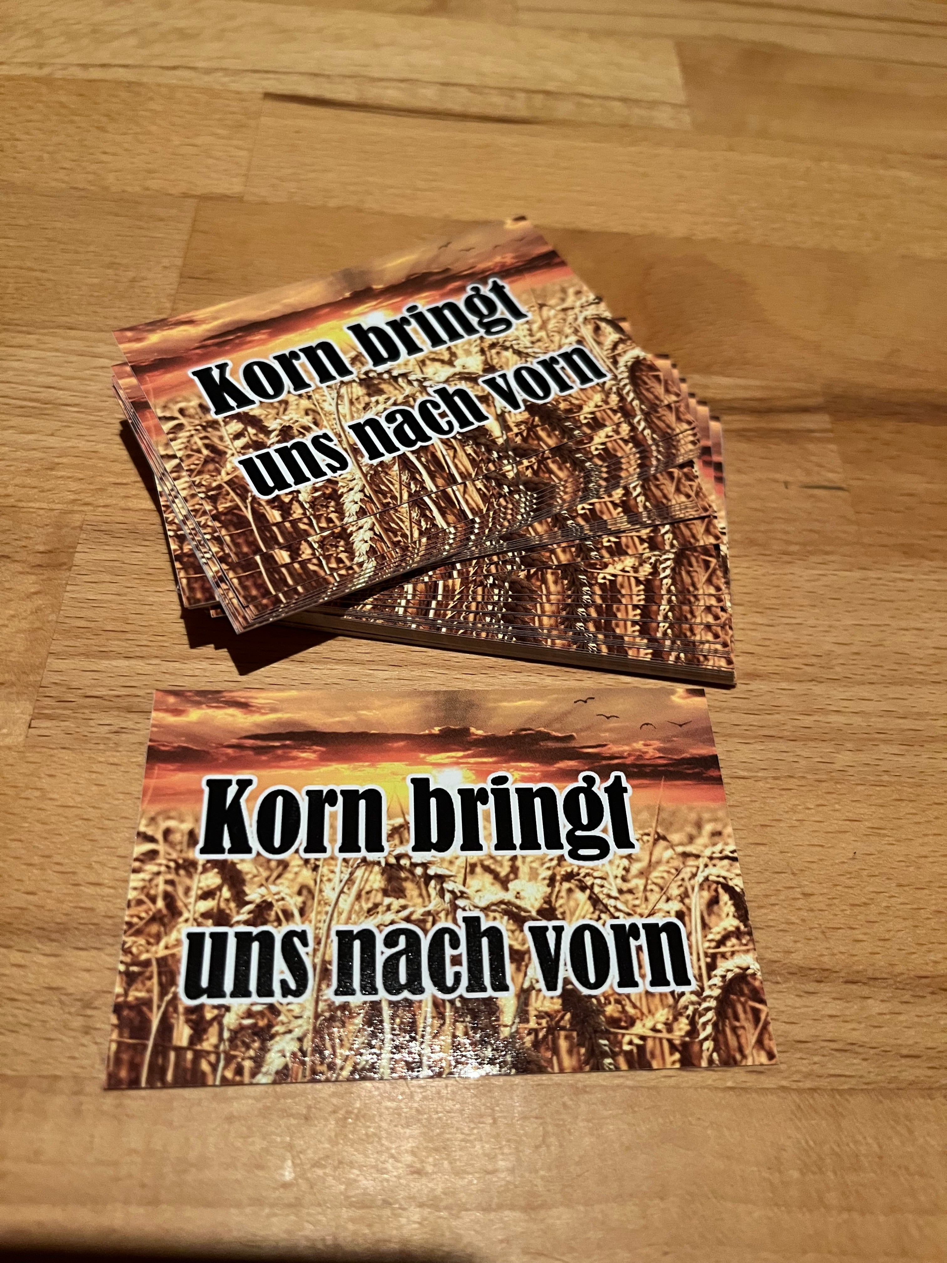 Sticker "Korn bringt uns nach vorn" – Agrarsticker